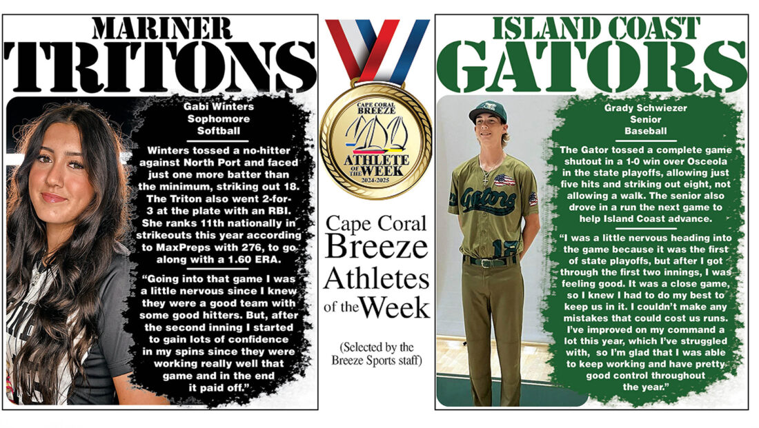 Athletes of the Week | May 2 | Gabi Winters & Grady Schwiezer ...